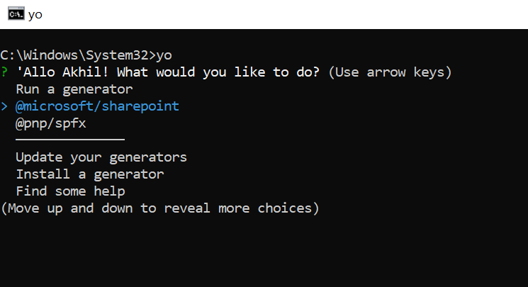 Using PnP SPFx Yeoman Generator For Creating SPFx Projects Using PnP SPFx Yeoman Generator For Creating SPFx Projects